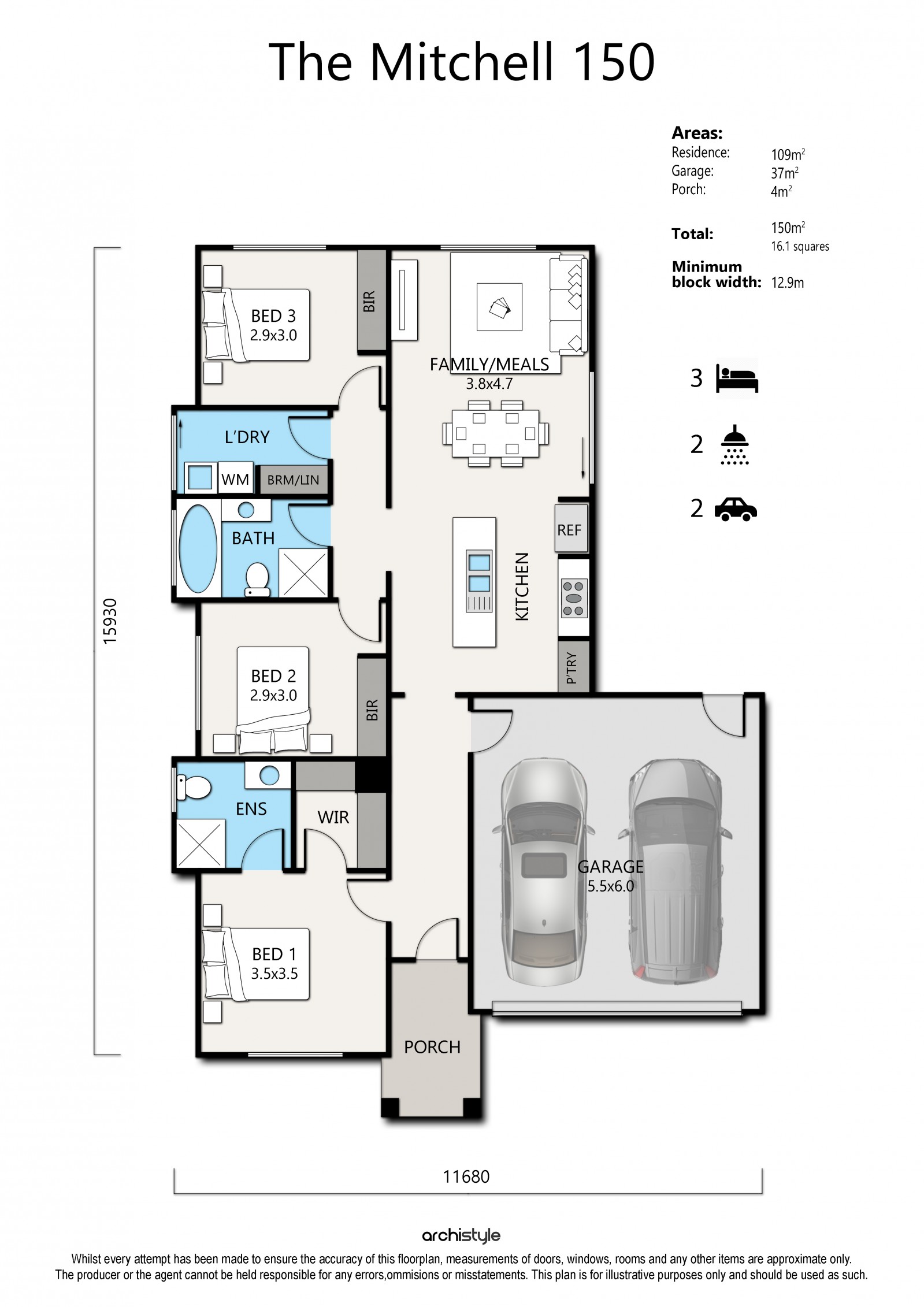 The Mitchell 150 | Keyhomes